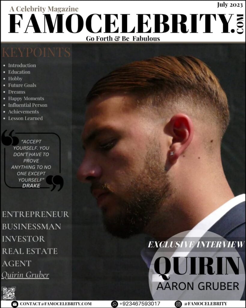 Quirin Aaron Gruber Exclusive Interview - 'Focus On Your Goals And Be ...